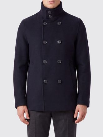 Herno Manteau court crois&eacute; &agrave; col montant Resort en m&eacute;lange de viscose