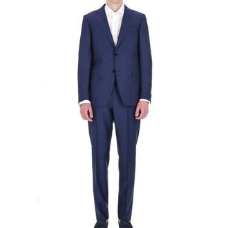 Ermenegildo Zegna Homme, Costumes, Bleu, Taille: L Abito in lana-mohair Drop 7