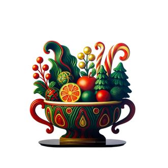 Linee Recanati N*Artpop - Weihnachtsdekoration aus PMMA - modernes k&uuml;nstlerisches Design - Dekoration f&uuml;r Tisch, Wohnzimmer und Geschenkideen (vier)