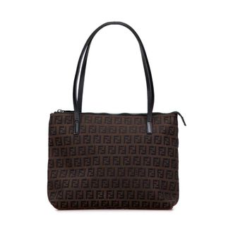 Fendi Sac cabas en toile Pre-owned - Femme - Pre-owned - Brun - Taille: ONE Size