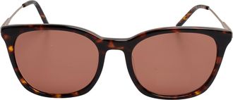 DKNY Damen Quadratische Sonnenbrille mit Metallb&uuml;geln DK708S N