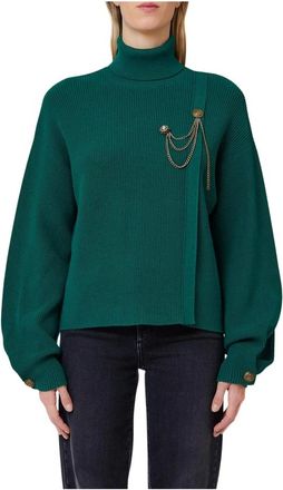Liu Jo Femme, Pulls, Vert, Taille: 36 FR ECS Maglia Chiusa M/L Spille
