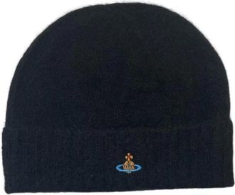 Vivienne Westwood unisex, Accessoires, Noir, Taille: ONE Size Fluffy Beanie