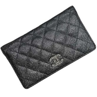 Chanel Portefeuille long vintage Pre-owned (bi-fold) - Femme - Pre-owned - Noir - Taille: ONE Size