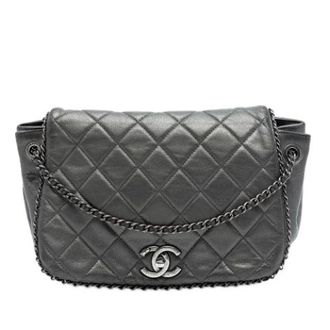 Chanel Pre-owned Quilted Flap Crossbody Bag - - Pre-owned - Damen - Grau - ONE SIZE