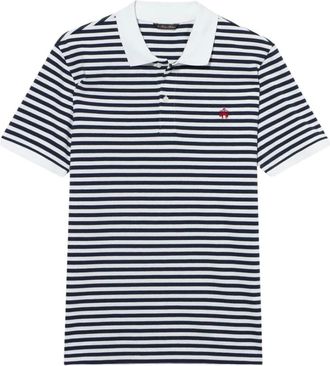 Brooks Brothers Homme, Tops, Bleu, Taille: 3XL Awning Stripe Cotton Polo