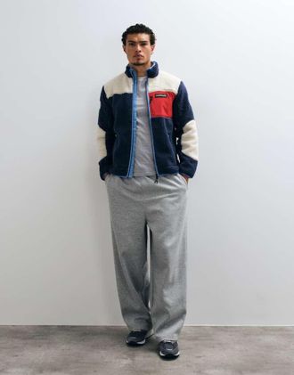 Napapijri polaire zipp&eacute;e int&eacute;grale bleue-bleu marine