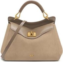 JW PEI Lucia Sac à main pour femme - Daim Synthétique Taupe