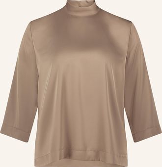 Betty Barclay Blusenshirt Aus Satin Mit 3/4-Arm beige