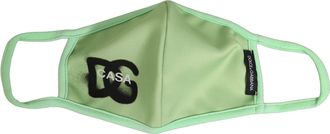 Dolce & Gabbana Logo-Print Polyester Face Mask - Green
