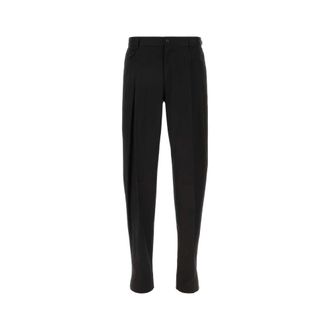 Dolce & Gabbana Homme, Pantalons, Noir, Taille: L Pantalon en Gabardine Stretch