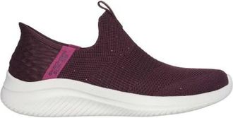 Skechers Ultra Flex 3.0 Sneaker f&uuml;r Damen, Zum Anschl&uuml;pfen (Weinrot)