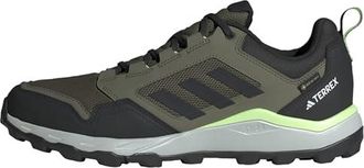 adidas Adidas Homme Tracerocker 2.0 Gore-TEX Trail Running Shoes, Olive Strata/Core Black/Green Spark, 42 EU