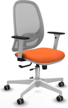 Piqueras y Crespo Stuhl aus Pc-Mesh mit 1D-Armen, h&ouml;henverstellbare Lendenwirbelst&uuml;tze, ausgestattet mit Syncro/Traslack und Schneideschaum. Mit Rollen von 65 mm, Parke