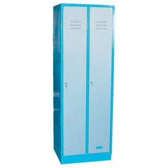 Gude G&uuml;de - Spind Garderobenschrank Umkleideschrank Kleiderspind Metallspind 2-t&uuml;rig