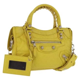 Balenciaga Sac &agrave; main vintage Pre-owned - Femme - Pre-owned - Jaune - Taille: ONE Size