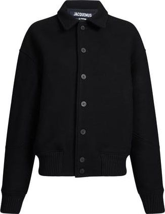 Jacquemus Blouson en coton m&eacute;lang&eacute;