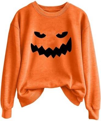 Generic Sweat-shirt &agrave; capuche d&eacute;contract&eacute; &agrave; col rond pour femme - Printemps 2026 - Pour lautomne et lhiver - Style confortable, rouge brique, XXL