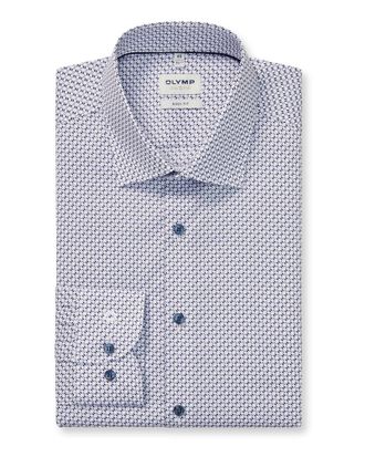 Olymp Level Five, Body Fit, Hemd mit Print und Stretchanteil in