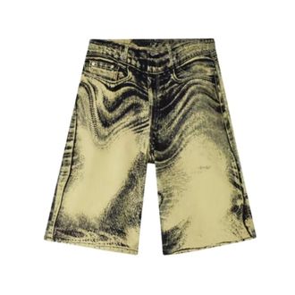 Camper Distorted Denim Shorts - - Shorts - Herren - Gelb - W28