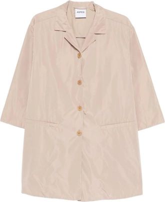 Aspesi Femme, Manteaux, Beige, Taille: 38 FR Trench-coat crois&eacute;