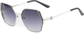 Guess Femme, Accessoires, Gris, Taille: ONE Size Metal Frame Aviator Lunettes de soleil