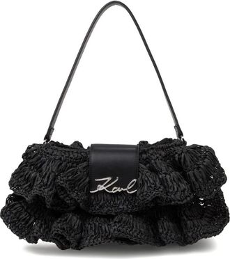 Karl Lagerfeld Femme, Sacs, Noir, Taille: ONE Size Shoulder Rafia