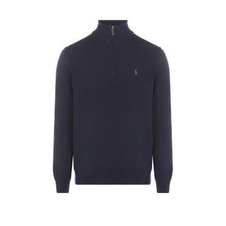 Polo Ralph Lauren Wolltrucker -Kragenpullover - Blau
