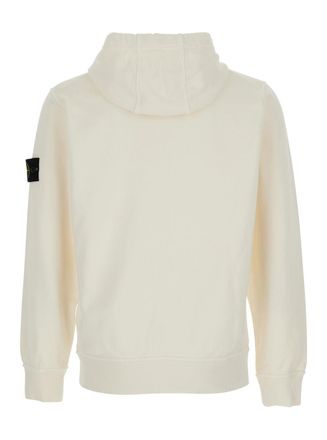 Stone Island Cotton Hoodie - White