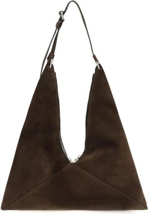 Moschino Wildleder Hobo-Tasche - - Bags - Damen - Braun - ONE SIZE