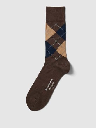 Burlington Socken mit Karomuster Modell MANCHESTER