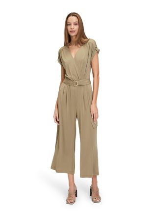 Betty Barclay Damen Jumpsuit mit Eingrifftaschen 46, Soft Olive