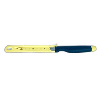 Tupperware Tomatenmesser A-Serie Messer mit Wellenschliff gelb Messerlänge 27,0 cm