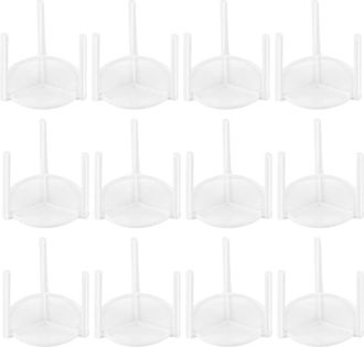 Generic 100 St&uuml;ck Pizza Saver St&auml;nder Kunststoff Wei&szlig; Stativ Befestigungsgestell Pizzahalter f&uuml;r Restaurant Container Catering Boxen Essen zum Mitnehmen Nachh