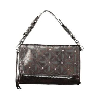 Desigual Verzierter Foldover Umh&auml;ngetasche - - Bags - Damen - Schwarzk - ONE SIZE