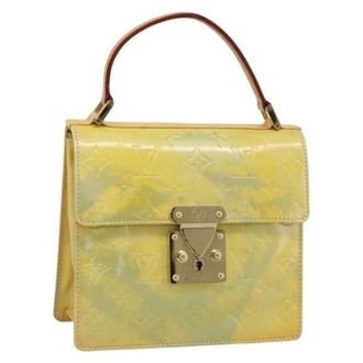 Louis Vuitton Sac &agrave; main vintage en cuir verni Pre-owned - Femme - Pre-owned - Jaune - Taille: ONE Size