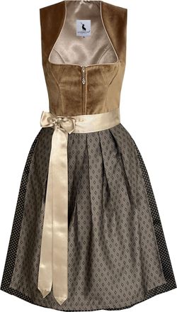 Alpenm&auml;rchen Midi Dirndl aus Exklusiver Kollektion inkl. Sch&uuml;rze Gr.38 - ALM1018
