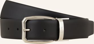 Ermenegildo Zegna Zegna Ledergürtel Zum Wenden schwarz