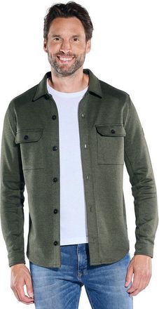 Engbers Sweatshirt engbers Herren Sweatshirt im Overshirt-Design, Oliv