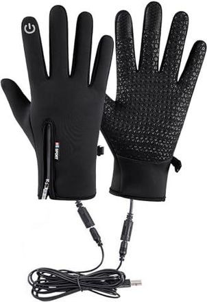 Generic Gants de ski chauffants, gants de ski avec écran tactile, gants thermiques dhiver, gants de ski pour femme, homme, pour le ski, léquitation, lalpinism