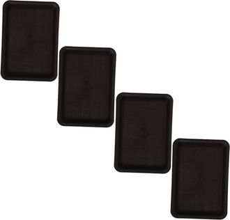 Supvox 4 Stück rechteckiger Torus Tropfschalen für Blumentöpfe Untersetzer für Blumentöpfe pflanztablett pflanzenpflege Untersetzer für Pflanzen aus Kunststo