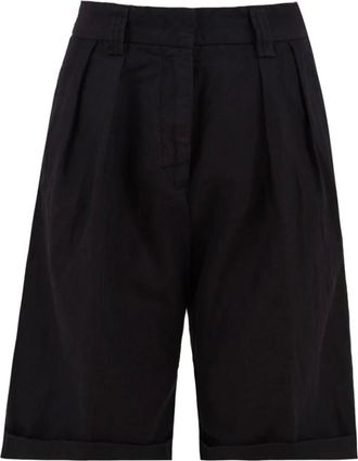 Aspesi Femme, Shorts, Bleu, Taille: 40 FR Short &agrave; pinces et revers