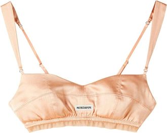 Patrizia Pepe Femme, Sous-v&ecirc;tements, Rose, Taille: 38 FR Soutien-gorge sans armatures en soie