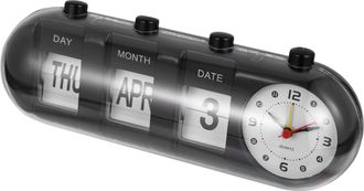 Cabilock 1Stk Manueller Flip-Kalender Standkalender Tageskalender Uhren umdrehende Uhr tischkalender Kalender Schreibtisch Datum Monat Kalender Monat Datumsanz