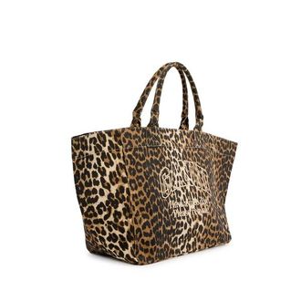 Ganni Sac cabas &agrave; imprim&eacute; l&eacute;opard en coton