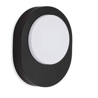 Telefunken LED Au&szlig;enwandleuchte, Au&szlig;enwandlampe, 8 Watt, 800 Lumen, 4.000 Kelvin, IP44, Schwarz, 244x200x60mm (LxBxH)