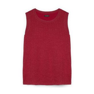 Fiorella Rubino Top aus Lurex-Jersey - - Tops - Damen - Rot - XL