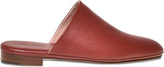 Alberta Ferretti Mules aus Leder - Rot