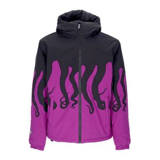 Octopus Lila Layer Puffer Jacke - - Jackets - Herren - Mehrfarbig - L