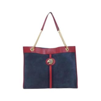 Gucci Pre-owned Suede Tote Bag - - Pre-owned - Damen - Blau - ONE SIZE